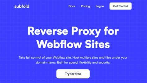 Subfold Introduces A New Solution For Reverse Proxy In Webflow State
