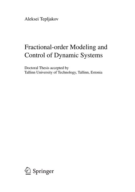 PDF Fractional Order PID Controller Design