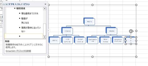 【excel】エクセルでのロジックツリーの作り方と階層を増やす・追加方法【階層構造：テンプレート：縦と横方向】｜テクテク（techtech