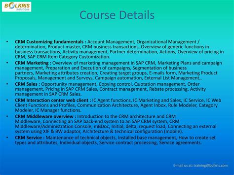 Sap Crm 7 0 Training Ppt