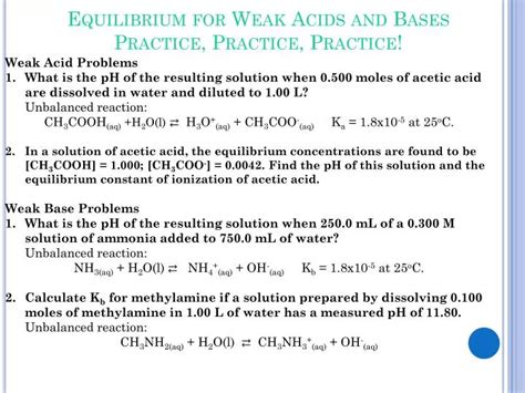 Equilibrium Equation For Ionization Of Acetic Acid Tessshebaylo