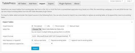 How To Create Tables In Wordpress With Tablepress
