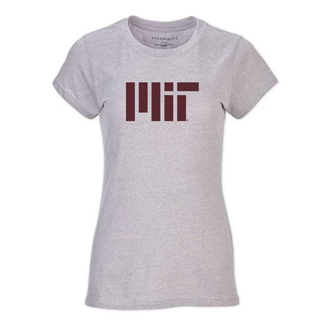 Mit Womens Essential Triblend Tee With Contemporary Logo The Coop