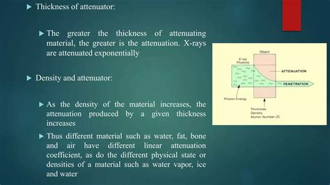 X Ray Attenuation And Law Of Exponential Attenuation Pptx