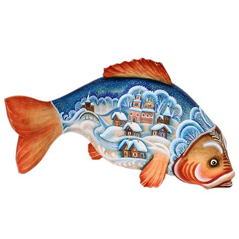 Скульптура из дерева "Рыба"" купить в Москве по цене 27 000 руб ...