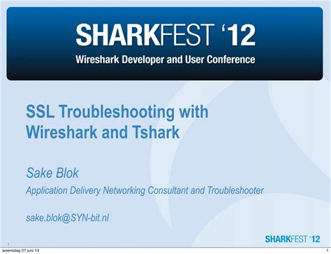 Common SSL Problems I Sharkfest Wireshark