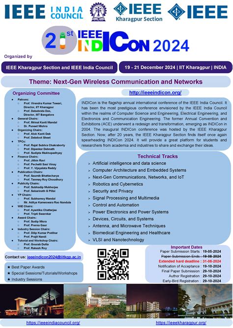 21st Ieee India Council International Conference Indicon 2024 Vtools Events Vtools Ieee
