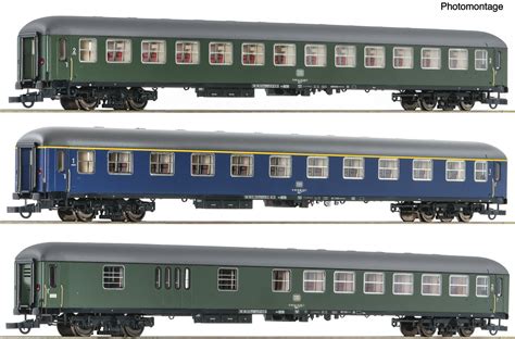 Roco Ho 6200051 3 Piece Set 1 D 377 Hispania Express Db Era Iv Dc 202