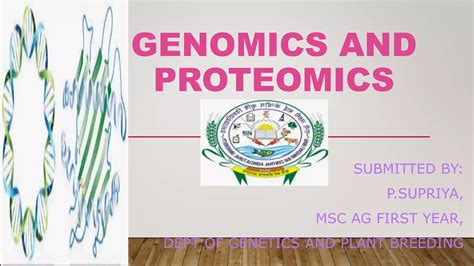 Genomics And Proteomics Ppt PPTX Biological Sciences Science