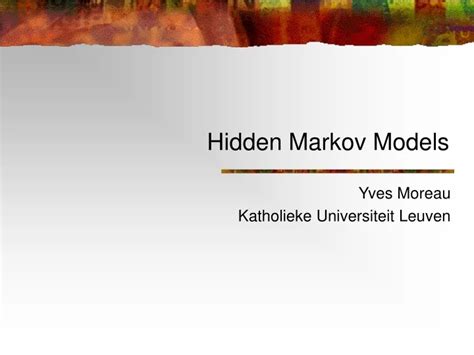 ppt hidden markov models powerpoint presentation free download id