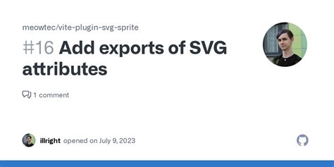 Add Exports Of Svg Attributes · Issue 16 · Meowtecvite Plugin Svg Sprite · Github