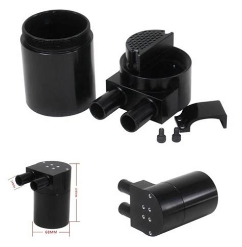 Bmw N54 135i 335i 535i Double Baffled Oil Catch Can W Silicone Hoses