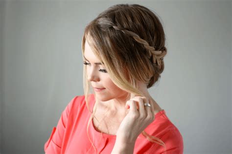 Lace Braid Wrapped Bun