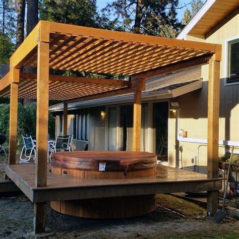 Best Backyard Hot Tub Deck Design Ideas For Relaxing