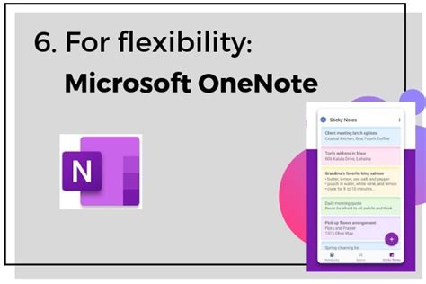 6 For Flexibility Microsoft OneNote Positive Routines