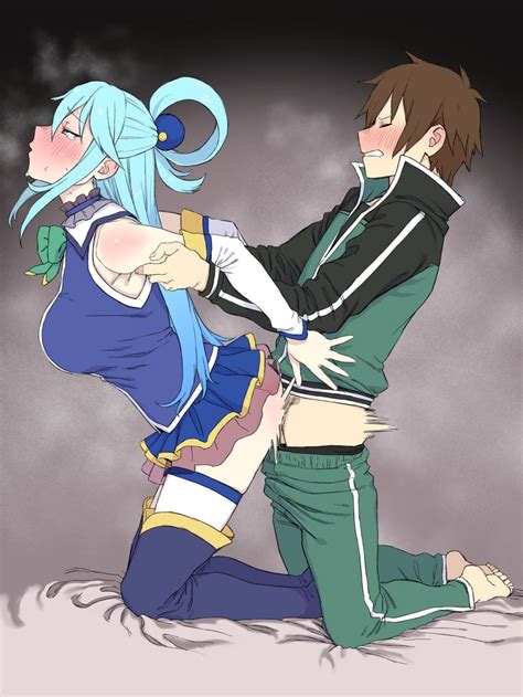 Aqua And Satou Kazuma Kono Subarashii Sekai Ni Shukufuku Wo Drawn By T Danbooru