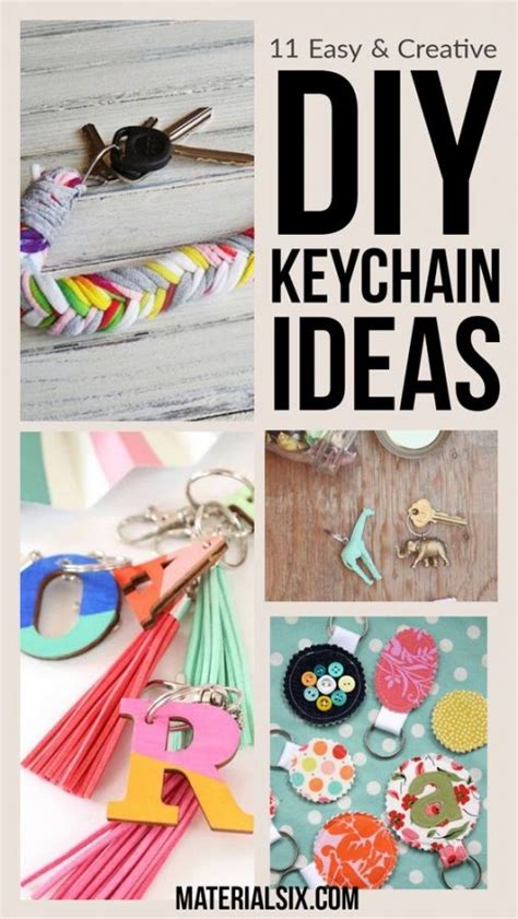 20 Easy And Creative DIY Keychain Ideas Tutorial