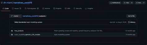 The GitHub Repo Digital Narratives Of Covid 19