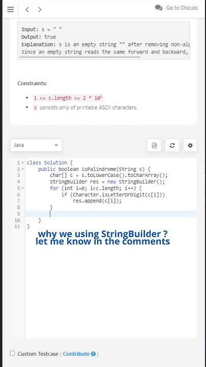 Leetcode Valid Palindrome Solution Shorts Java Leetcode Youtube