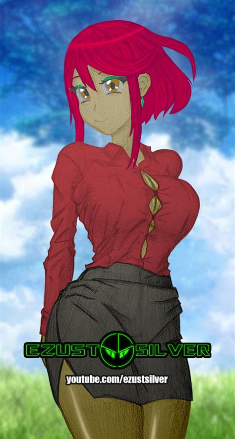 Office Girl Pyra Old Drawing By Ezustsilverdraw On Deviantart