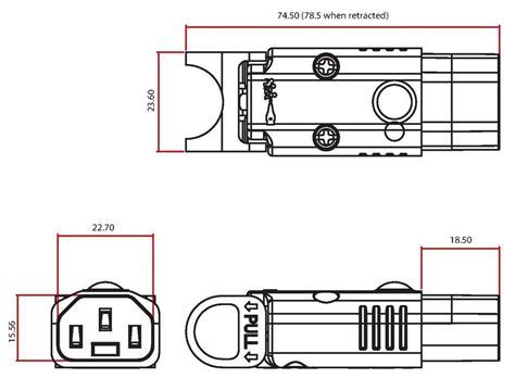 Iec Lock C13 Rewireable Inline Female Plug Wagner Online Electronic Stores