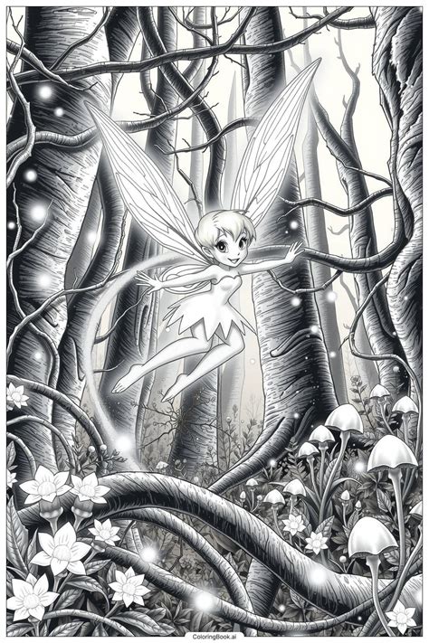 디즈니 요정 그림 색칠
