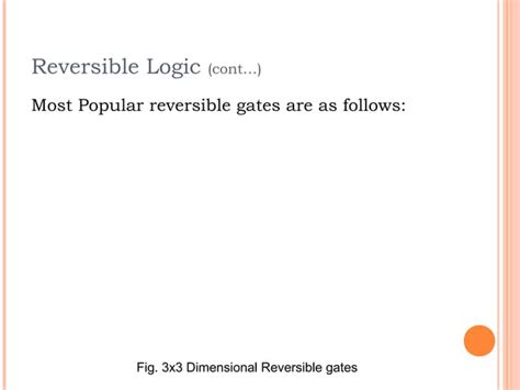 Quantum Cost Calculation Of Reversible Circuit Ppt Programming Languages Computing