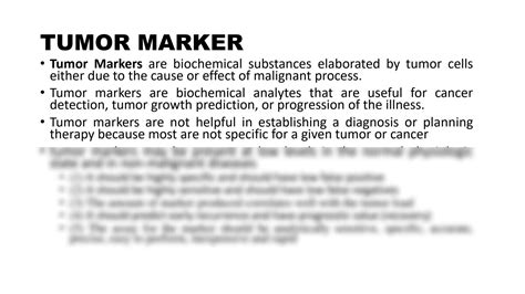 Solution Tumor Markers Studypool