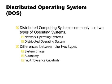 Ppt Distributed Operating Systems Introduction Powerpoint