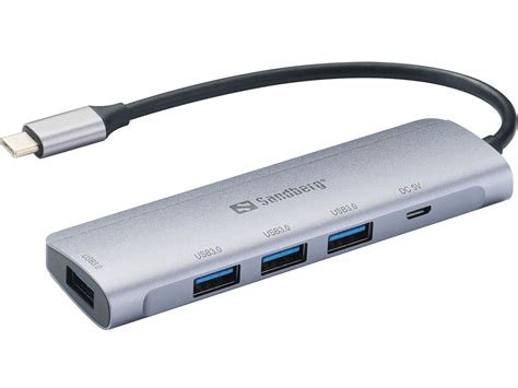 Sandberg Usb C To X Usb Hub Saver Usb Type C Prateado Worten Pt