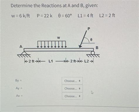 Solved Determine The Reactions At A And B Given