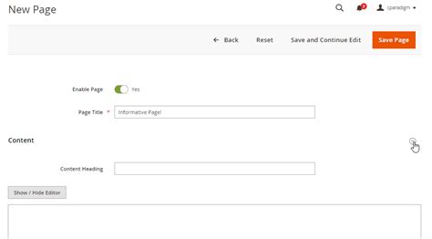 Magento 2 Creating Basic CMS Pages Customer Paradigm