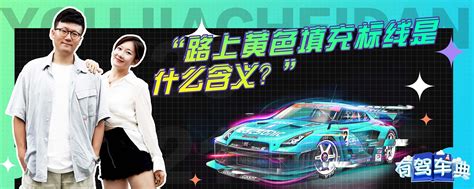 路上黄色填充标线是什么含义？ 有驾