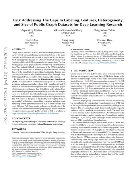 Igb Addressing The Gaps In Labeling Features Heterogeneity And Size