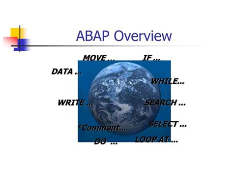 Ppt Abap Programming Overview Powerpoint Presentation Free Download Id5875634