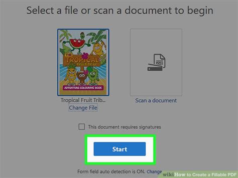 how to create a fillable pdf with pictures wikihow
