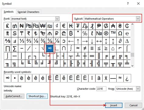 How To Type Infinity Symbol Text In Word Or Excel How To Type Anything
