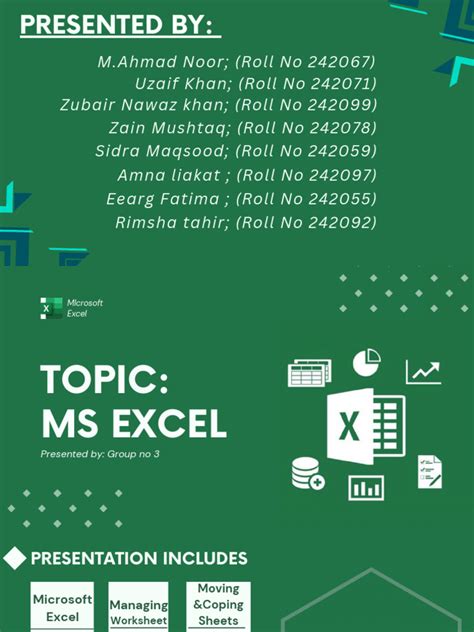 Ms Excel Presentation By Ahmad 1 Pdf Microsoft Excel Computing