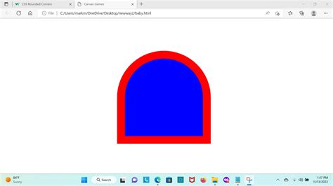 Border Radius In Css Html5 Canvas