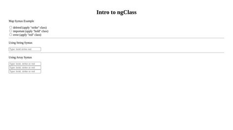 Angularjs Ngclass Example