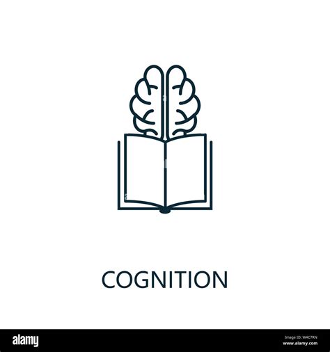 Cognition Thin Line Icon Creative Simple Design From Artificial
