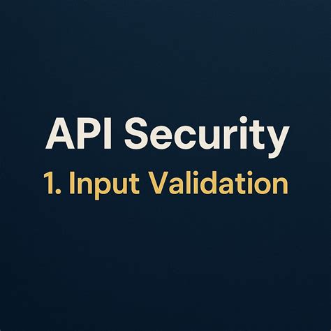 Api Security Why Input Validation Is Crucial Ibeh Emmanuel Posted On The Topic Linkedin