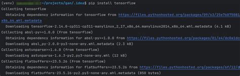 No Module Named Tensorflow 해결 방법