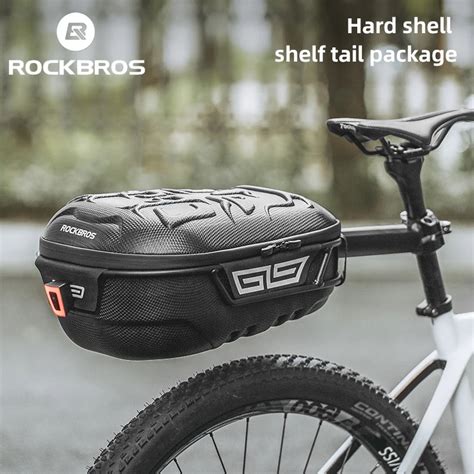 Rockbros 하드 쉘 Bikepack 12l 대용량 안장 가방 후면 자전거 가방화물 랙 방수 자전거 액세서리 및 부품 Aliexpress