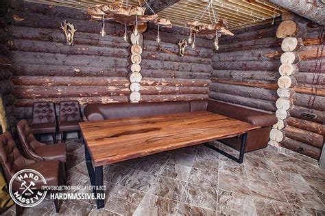 Стол Банный стол из дерева для бани на заказ