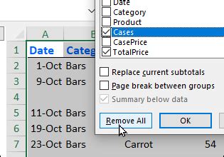 Excel Subtotal Feature Problems Contextures Blog