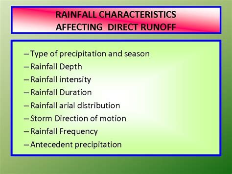Direct Runoff Interflow Base Flow