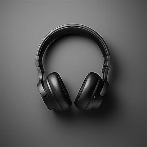Premium Photo Black Headphone