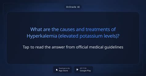 What Are The Causes And Treatments Of Hyperkalemia Elevated Potassium
