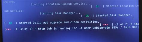 How To Deal With A Stop Job Is Running In Debian 9 For 90s Once